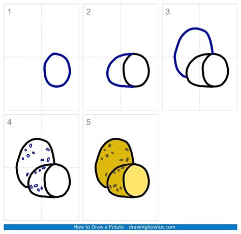 Easy Draw Potato At Rodger Morales Blog