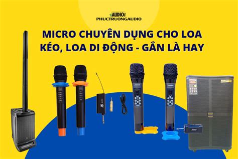 Micro Không Dây Chuyên Dụng Cho Loa Kéo Loa Di động 2025