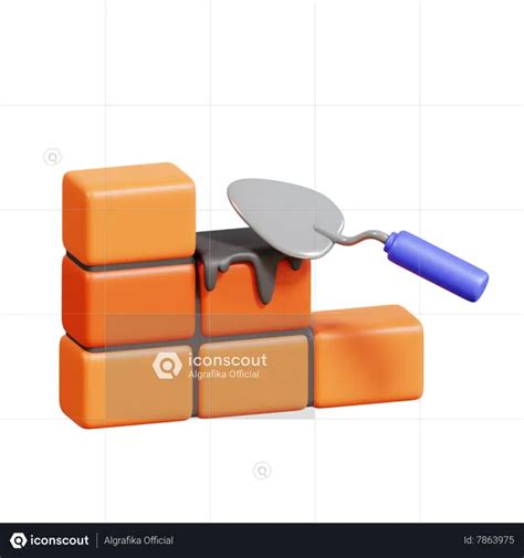 Brick Work 3d Illustration Industry 3d Illustrations Png Blend Or