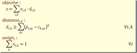 Yet Another Math Programming Consultant K Means Clustering Formulated