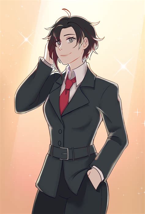 Ruby Rose Rwby Drawn By Ella Zhao Danbooru