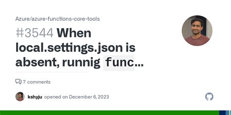 When Ttingsjson Is Absent Runnig `func Host Start` Does Not Work For Newer Worker