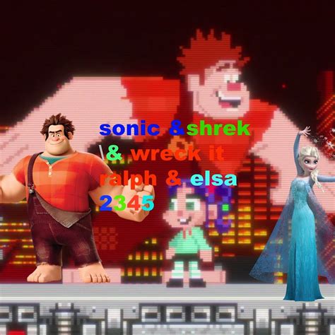 Sonic And Shrek And Wreck It Ralph And Elsa 2345 Youtube