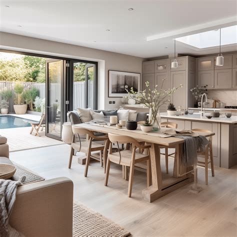 Modern Open Plan Kitchen Dining Room