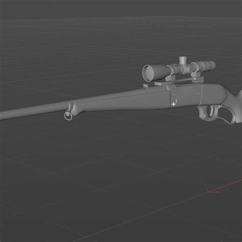 Obj File Us Savage Model99 Rifle Digital Model Material 🗺️ ・3d