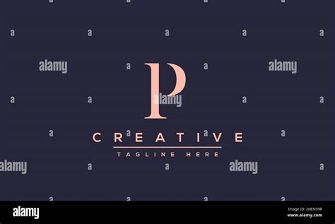 Modern Elegant Creative P Logo Design And Template Pp Icon Initial