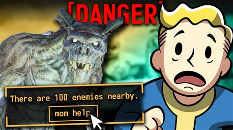 100 Deathclaws Vs 1 Intoxicated Courier Fallout New Vegas Youtube