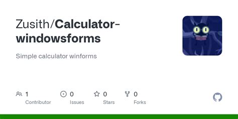 Github Zusithcalculator Windowsforms Simple Calculator Winforms