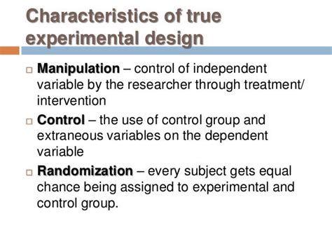 Experimental Design