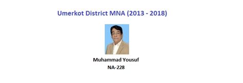 Umerkot District Mna Mpa List Election 2013 2018