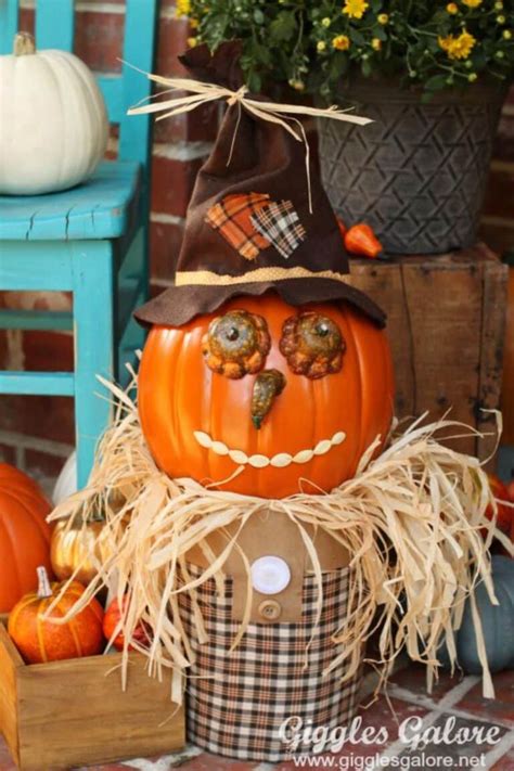27 Scarecrow Pumpkin Ideas Diy And Crafts