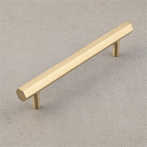 Solid Brass Hexagonal Cabinet Handles Yester Home