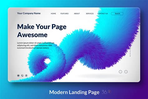Modern Landing Page Design On Behance