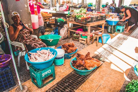 Kaapverdië De Grote Afrikaanse Markt Van Assomada