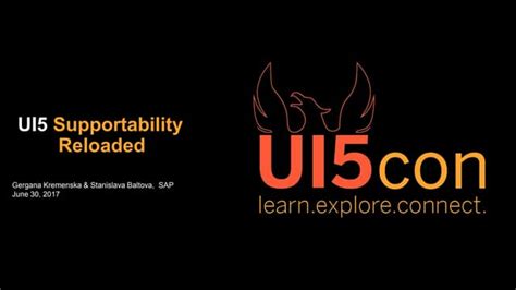 Ui5 Supportability Reloaded Ppt