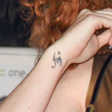 Jess Glynne Joy And Star Wrist Tattoo Steal Her Style