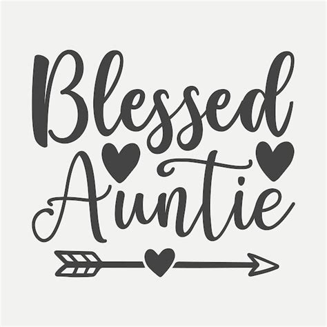 Premium Vector Blessed Auntie 1