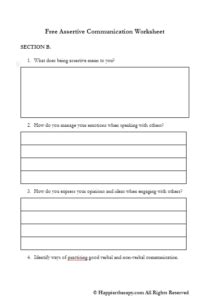 Communication Skills Worksheet Pdf Happiertherapy