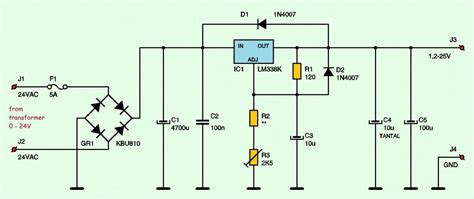 Ac Dc Power Supply Schematic Dc Regulated Power Supply Circu