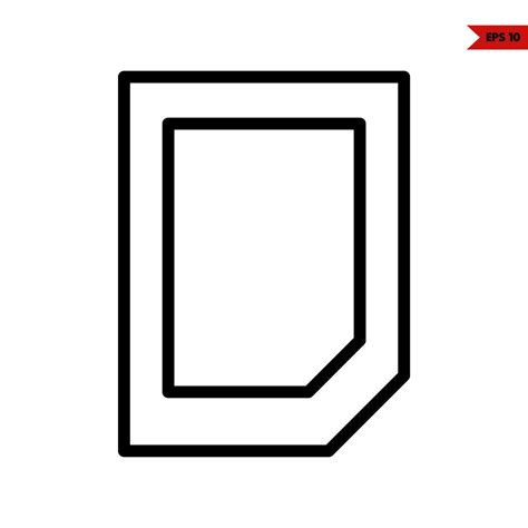 Memory Card Line 24449073 Vector Art At Vecteezy