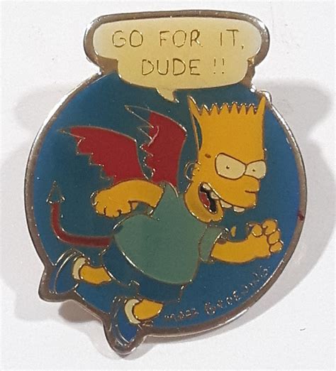 1990 20th Century Fox Film Corp The Simpsons Bart Simpson Go For It Du Treasure Valley