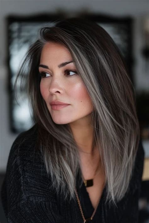 Grey And Dark Grey Hair