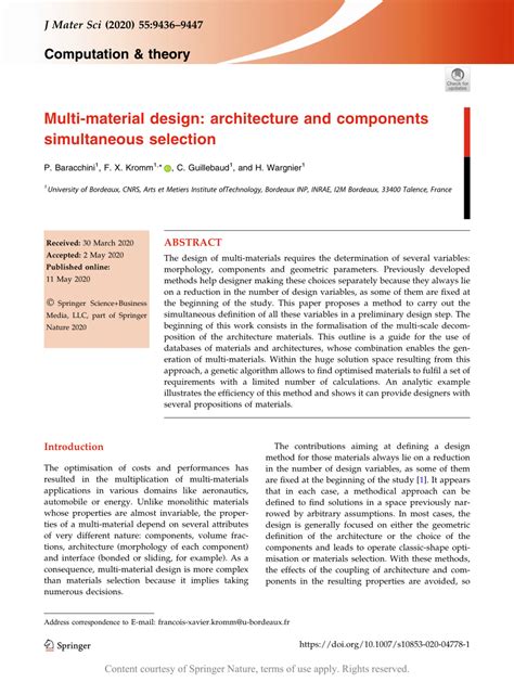Multi Material Design Architecture And Components Simultaneous