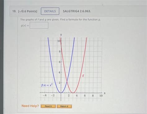 solved the graphs of f and g are given find a formula for