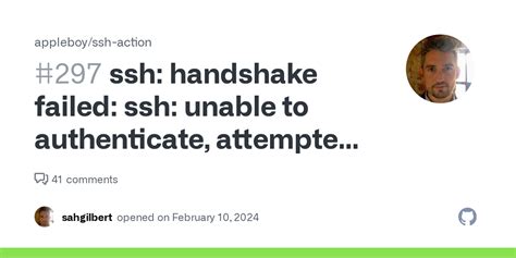 Ssh Handshake Failed Ssh Unable To Authenticate Attempted Methods None Publickey No