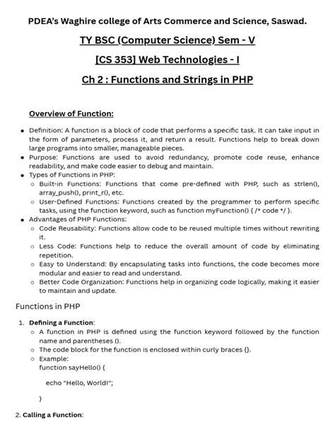 Ch2 Functions And Strings Pdf