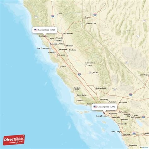 Direct Flights From Santa Rosa To Los Angeles Sts Lax
