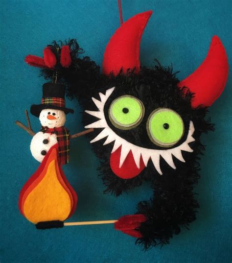 Krampus Ornament Melty The Snowman Etsy Christmas Crafts Krampus Crafts