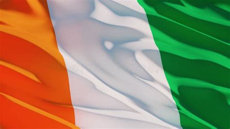 Wavy Background Of The Irish Flag Waving In The Wind Stock Video Video Of Patriot Celebration