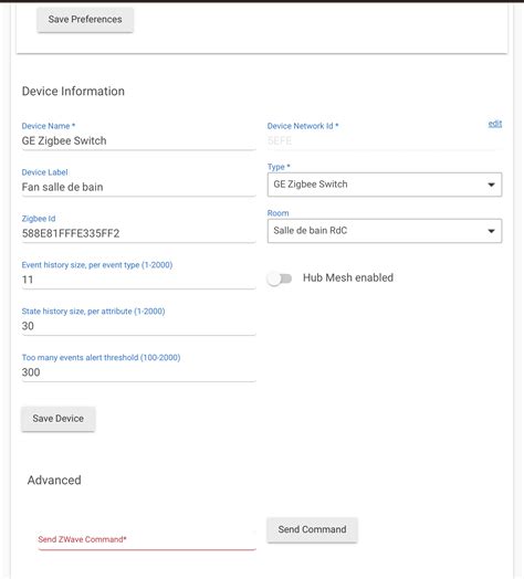 Why When Im In My Zigbee Device In The Advanced Tab Does It Say Send