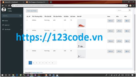 tải source code website bán hàng online php laravel full data và báo cáo