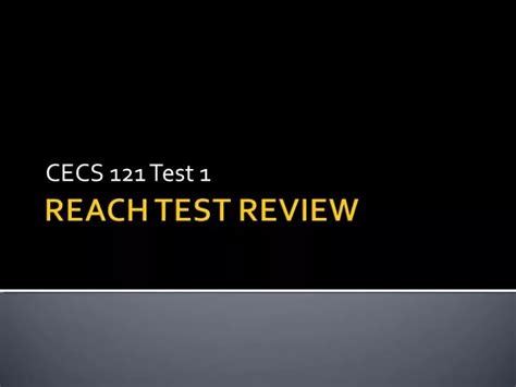 PPT CECS Test PowerPoint Presentation Free Download ID