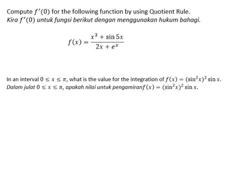 solved compute f 0 for the following function by using