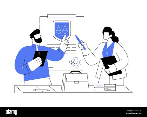 Legal Documentation Preparation Abstract Concept Vector Illustration