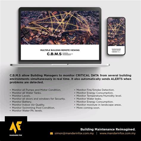 Digitalisation Of Building Maintenance With Cbms Smart Building Technology By Mandarin Fox Sdn