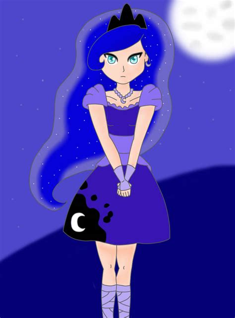 Princess Luna Human Form By Sunset Sunrize On Deviantart