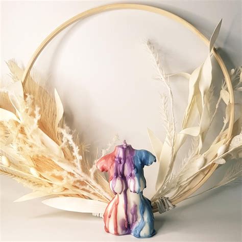 Bisexual Female Torso Scented Candle With Bisexual Drip Comes With T