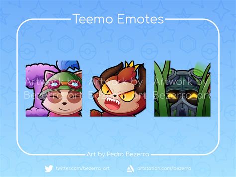 League Of Legends Teemo Emote Sticker Pack For Twitch Youtube Or Discord Etsy