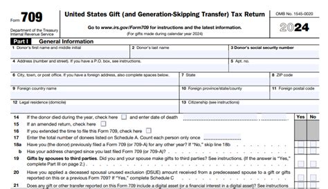 Irs Form 709 United States T