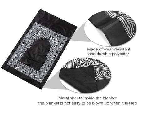 Pocket Prayer Mat Musallah With Compass Grandeur Global