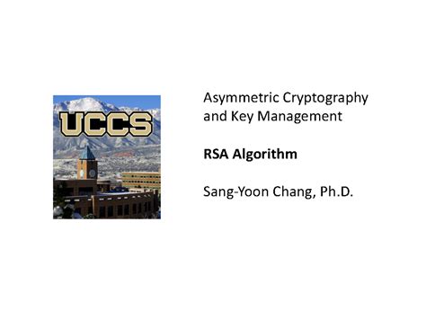 Asymmetric Cryptography Module Rsa Algorithm Prime Factorization