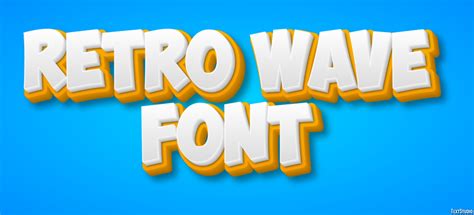 Retro Wave Font Text Effect And Logo Design Font