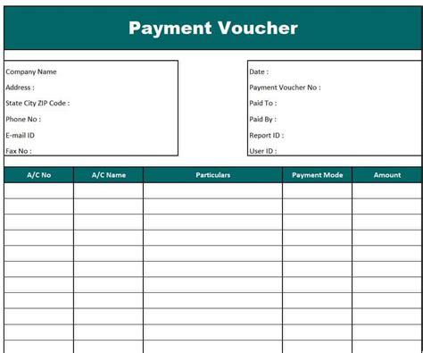 45 Free Payment Voucher Templates And Formats