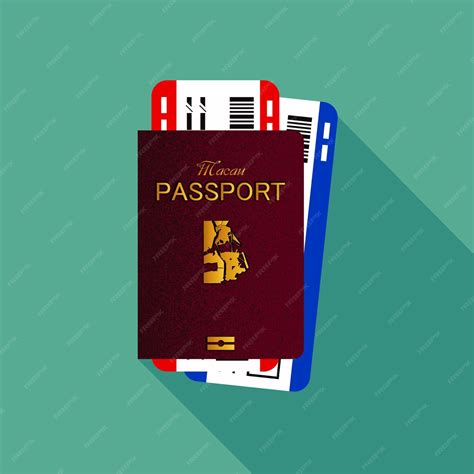 Premium Vector Vector Passport With Tickets Air Travel Concept