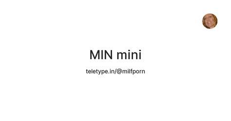 Min Mini — Teletype