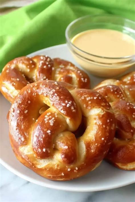 Copycat Auntie Annes Pretzels With Cheddar Dipping Sauce Easy